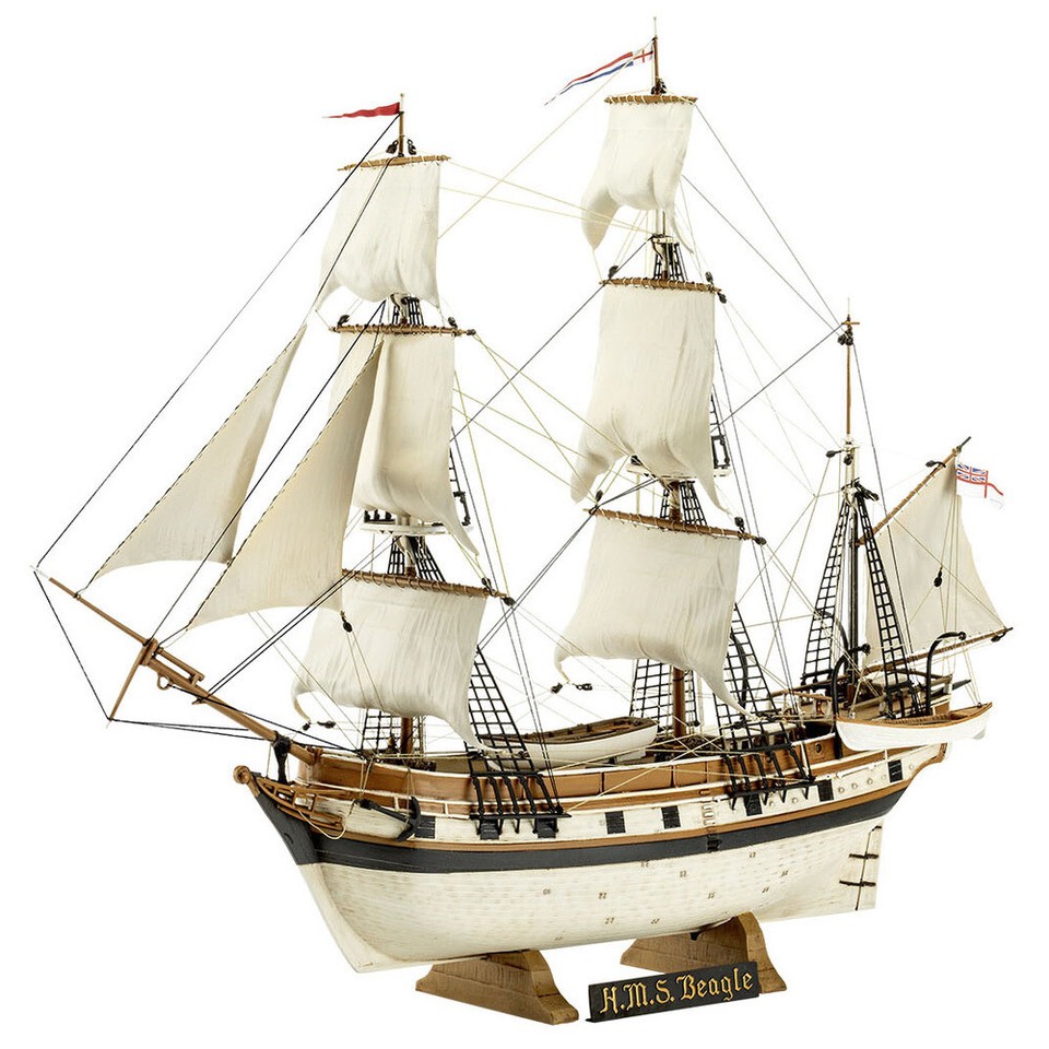 Revell HMS Beagle Model Kit Charles Darwin Survey Barque 1/96 | eBay