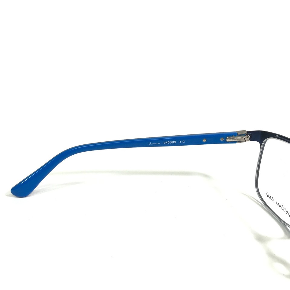 Calvin Klein ck5399 412 Eyeglasses Frames Black Blue Square Full Rim 52 ...