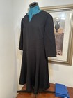 Austin Reed Petite Black Worsted Wool Lined 3/4 Sleeves Dress Size 12P ...