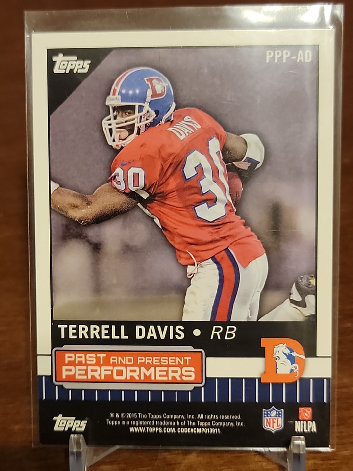 2015 C. J. Anderson Terrell Davis Past And Present Performers Topps ...