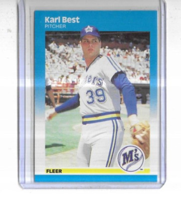 1987 Fleer #579 Karl Best Seattle Mariners | eBay