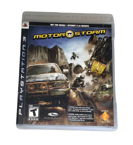 MotorStorm PlayStation 3, PS3 Complete w/Manual Not For Resale Edition ...