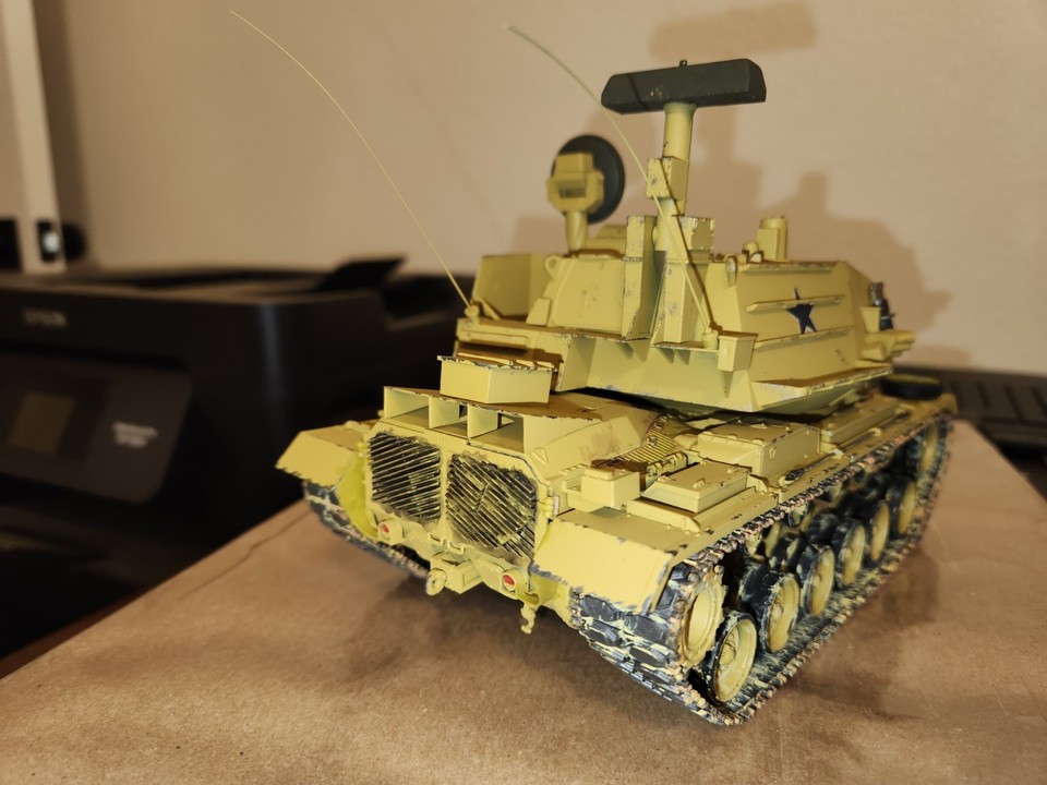 PRO BUILT 1/35 Tamiya 35126 M247 Sgt York U.S. Air Defense System ...