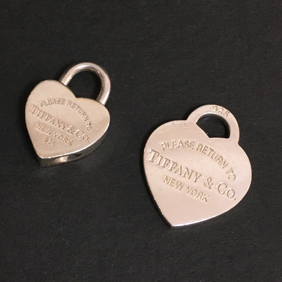 EGA TIFFANY&CO. Silver 925 Pendant Necklace Top Charm 2 Set/3BL0422 | eBay