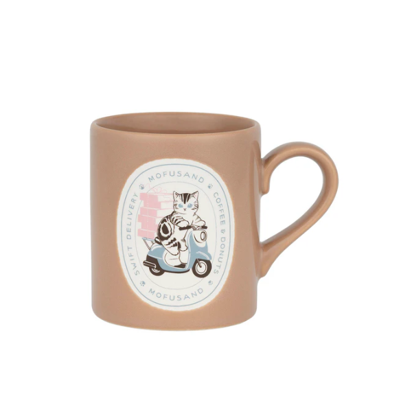 mofusand Mofumofu COFFEE AND DONUTS Water-repellent mug (brown) | eBay