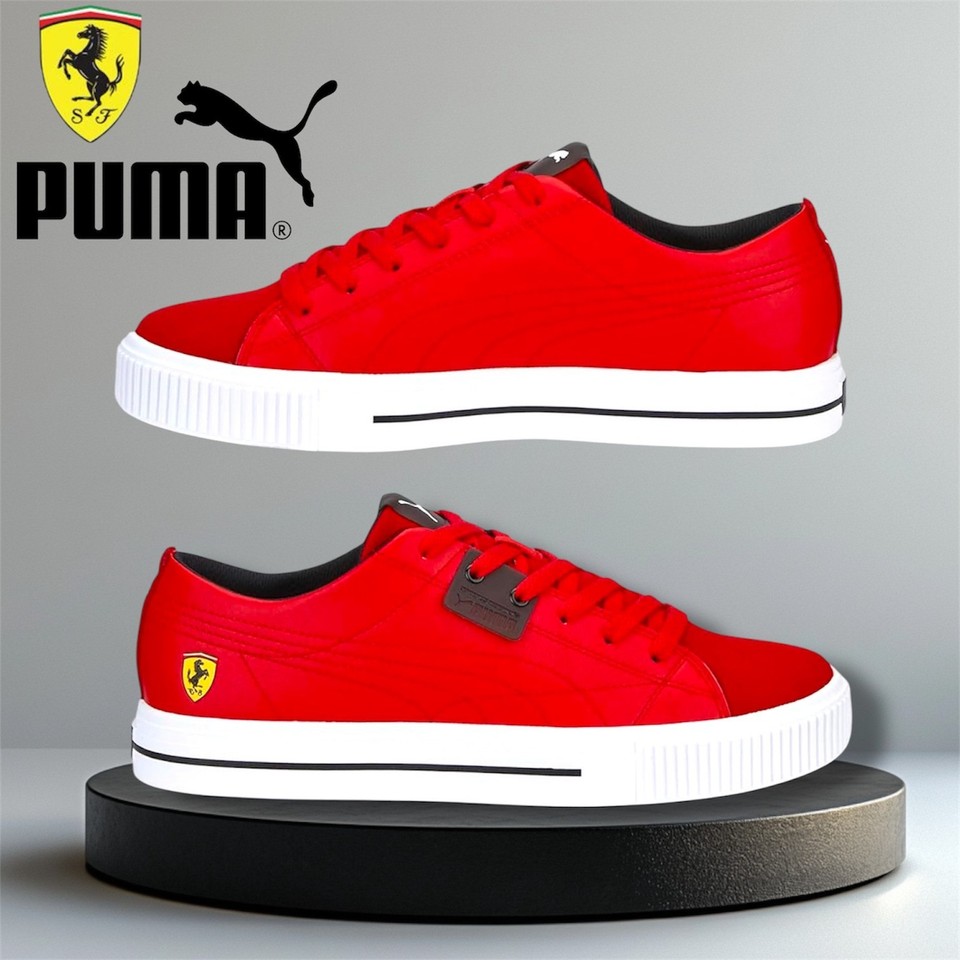 Puma Sf Ever Lace Up Mens Red Sneakers Ferrari (9.5M) | eBay