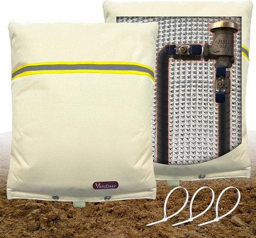 Insulated Backflow Preventer Cover YeloDeer – 24"Wx26"H Reusable ...