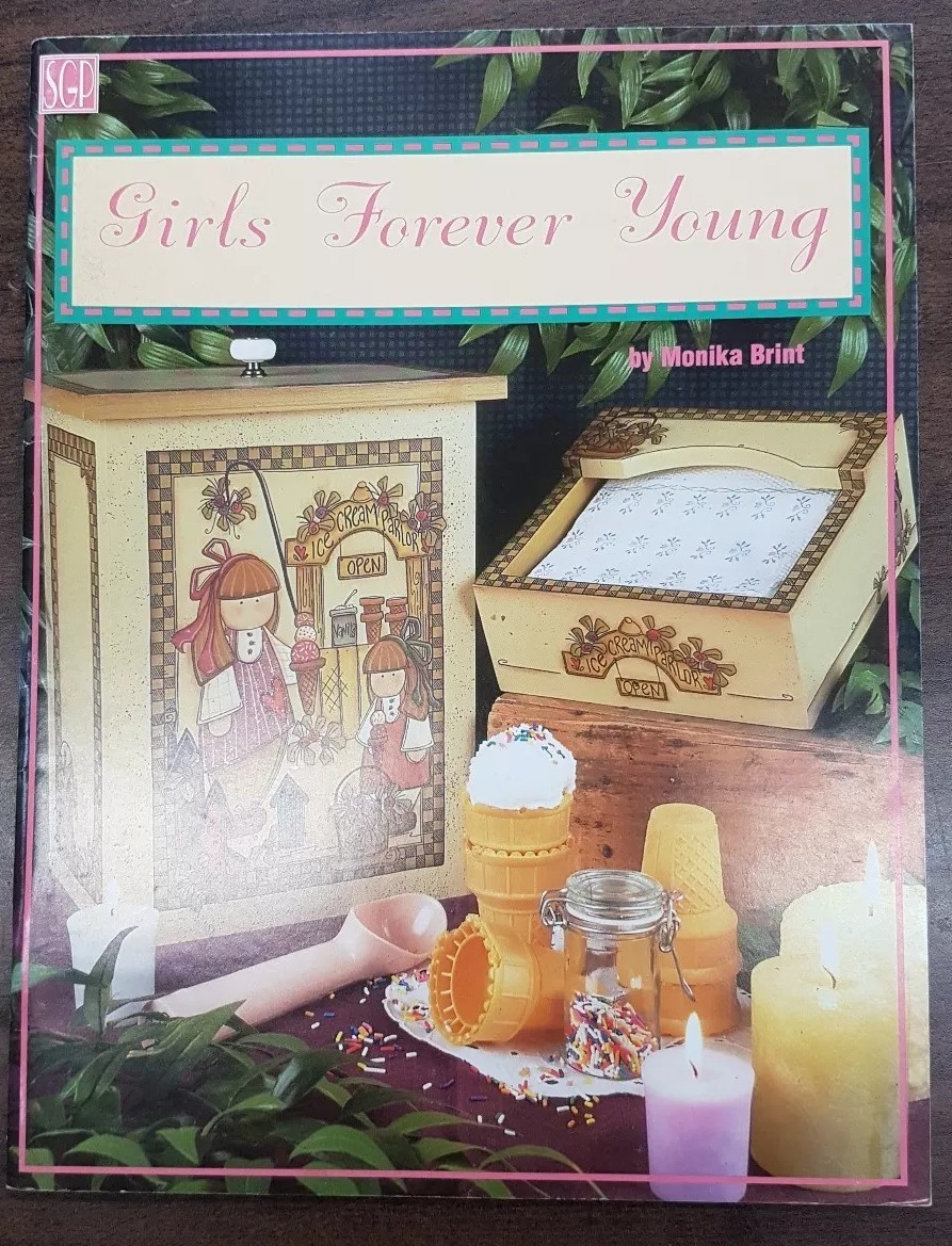 Monika Brint Painting Books Tole Patterns & Instructions, Decorative