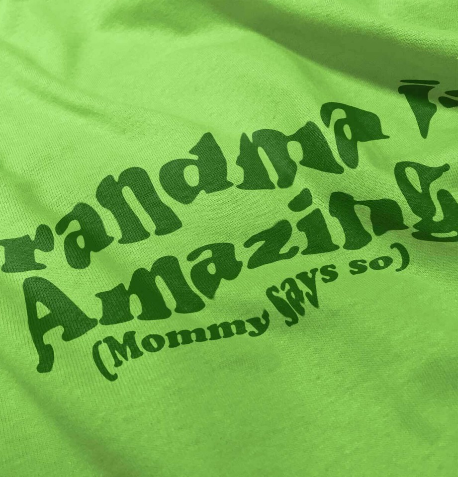 Nana Grandma Is Amazing Grammy Shower Gift Toddler Boy Girl Youth T ...