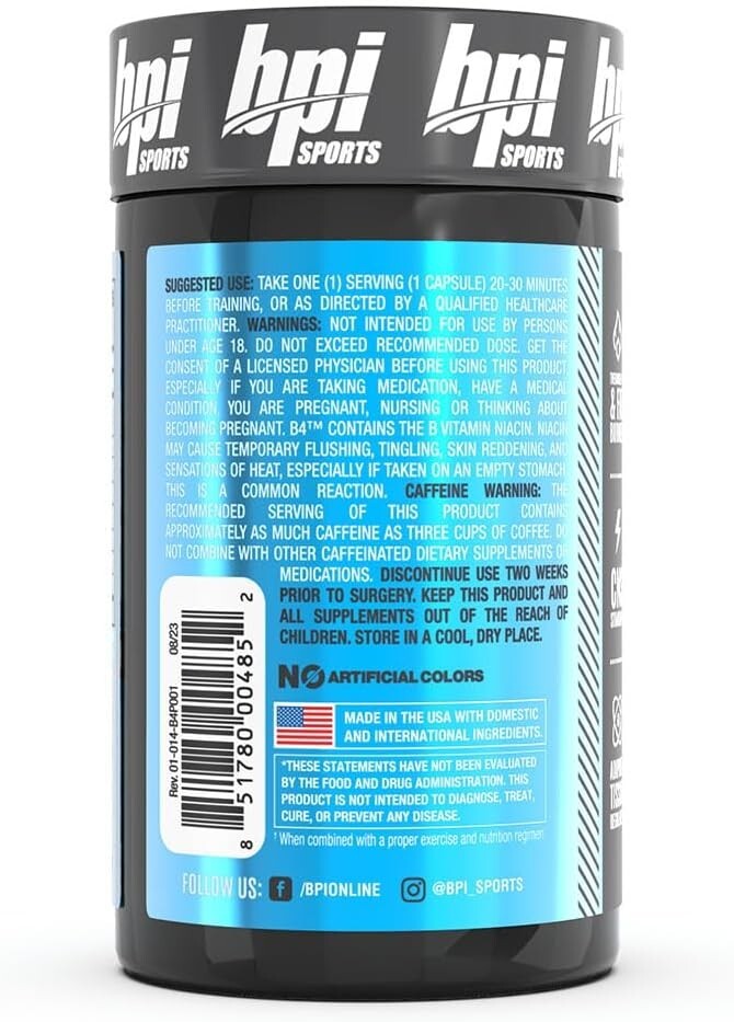 BPI Sports B4 THERMOGENIC FAT BURNER - 30 capsules | eBay