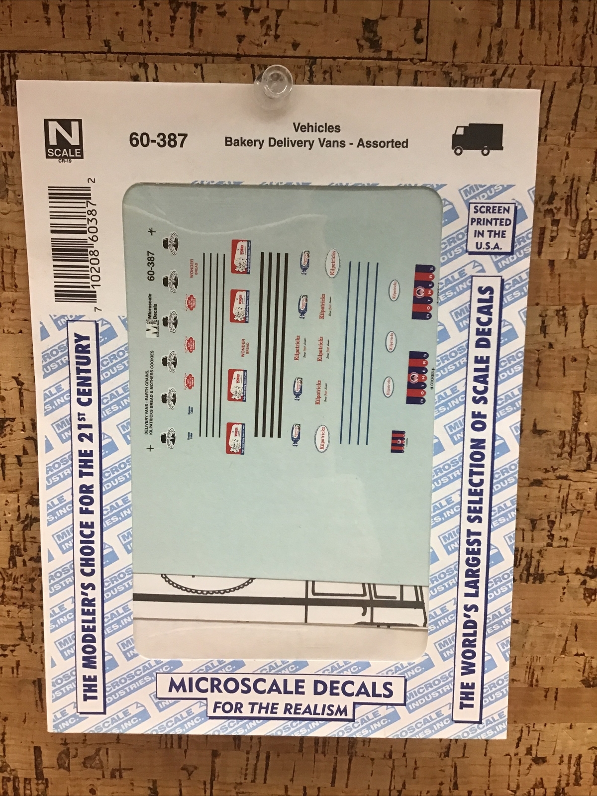 Microscale Decals N Scale 60-387: Vehicles Bakery Delivery Vans ...