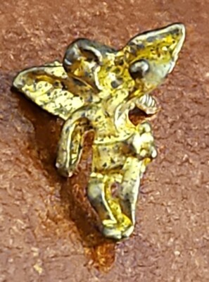 VTG Gold Toned Enameled Lapel Hat Pinback Angel Pin | eBay