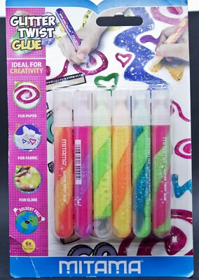 Colla Glitter MITAMA TWIST GLUE a rilievo tutte le suerfici 10,5 ml ...