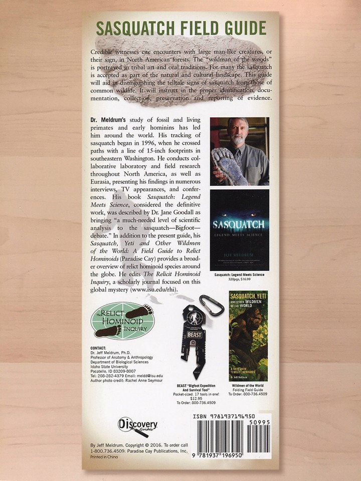 Sasquatch Field Guide: Identifying, Tracking, Sighting North America's ...