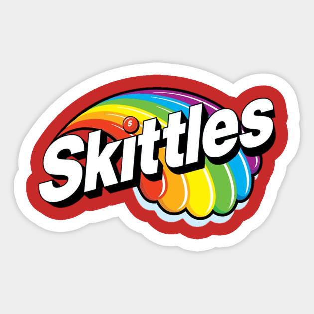 Skittles Color Rainbow Candy Vinyl Wall Decal Decor Sticker Meme Quote ...