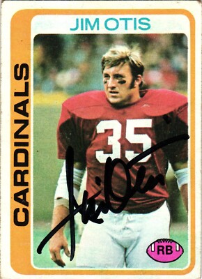 Jim Otis #172 Signed 1978 Topps NFL Football Card AUTO Cardinals OSU | eBay