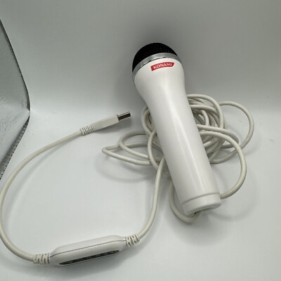 Konami Logitech Microphone USB Guitar Hero Wii Xbox 360 PS2 PS3 White E ...