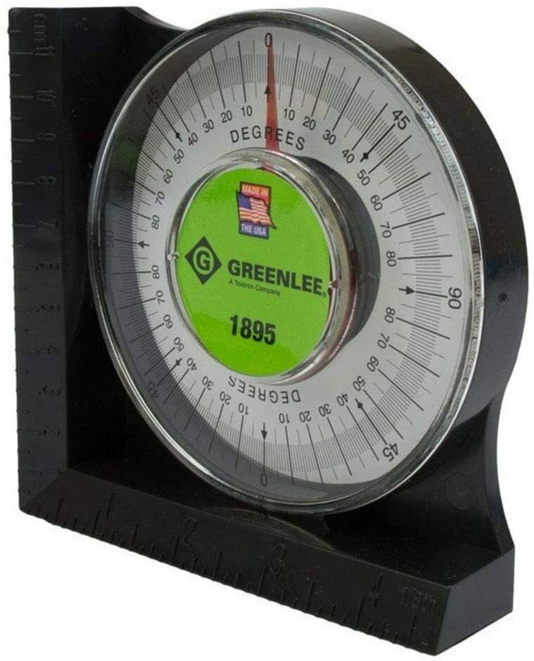 GREENLEE 555DX BENDING SCALE MAGNETIC ANGLE DETECTOR PROTRACTOR 0-90 ...