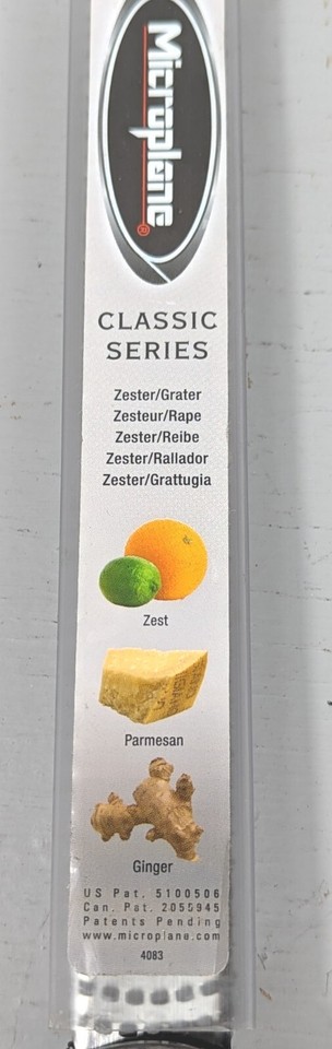 Microplane Premium Classic Zester Grater with Protective Cover~Black ...