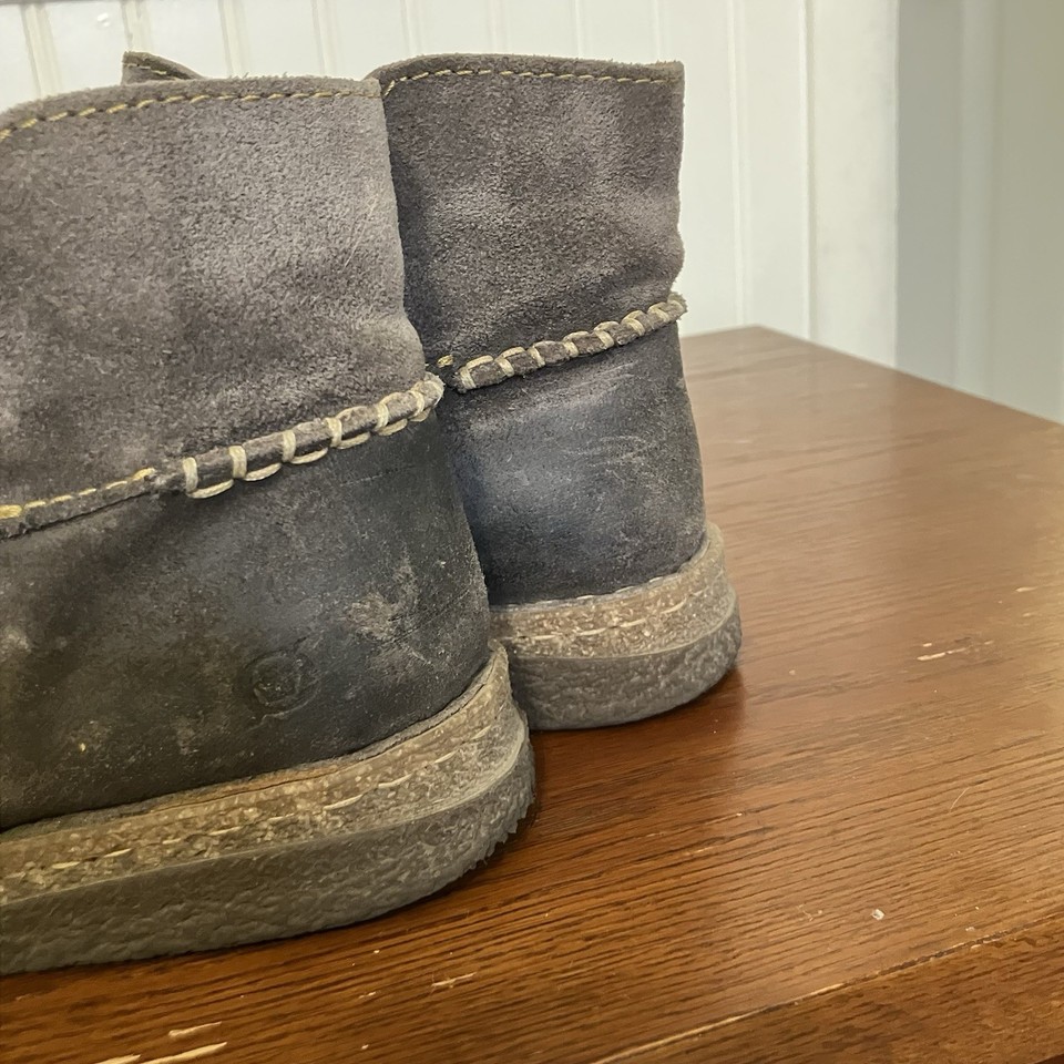 Born Calyn Ankle Boots Lace Up Brown Nubuck Leather Suede Size 10 42 ...