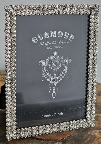 Elegant Silver Tone GLAMOUR Sheffield Home Photo Picture Frame 5" x 7 ...