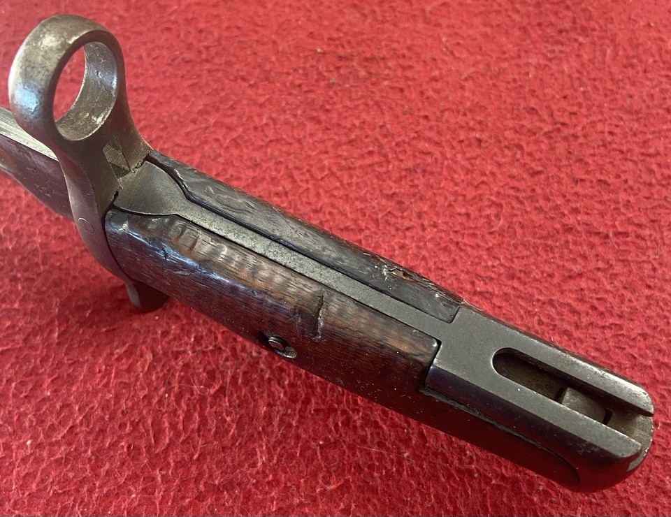 Original 1905 US SPRINGFIELD SA 1906 BAYONET WWI M1910 SCABBARD CANVAS ...