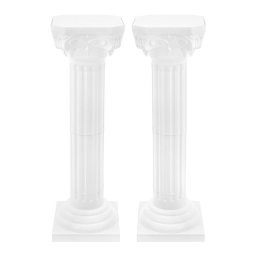 2 Wedding Plastic Roman Pillars European Wedding Landscaping Roman ...