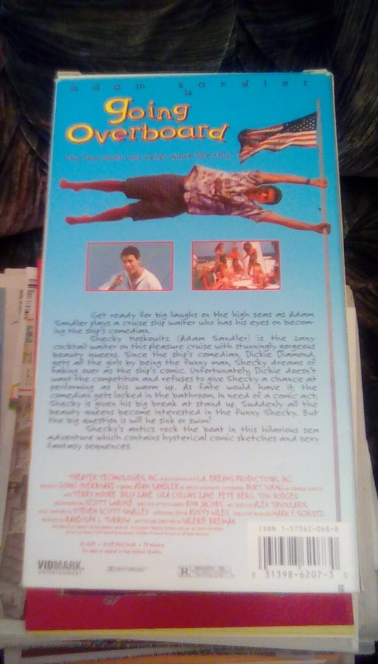 Going Overboard RARE Vidmark release (1989) VHS cruise ship comedy Adam ...