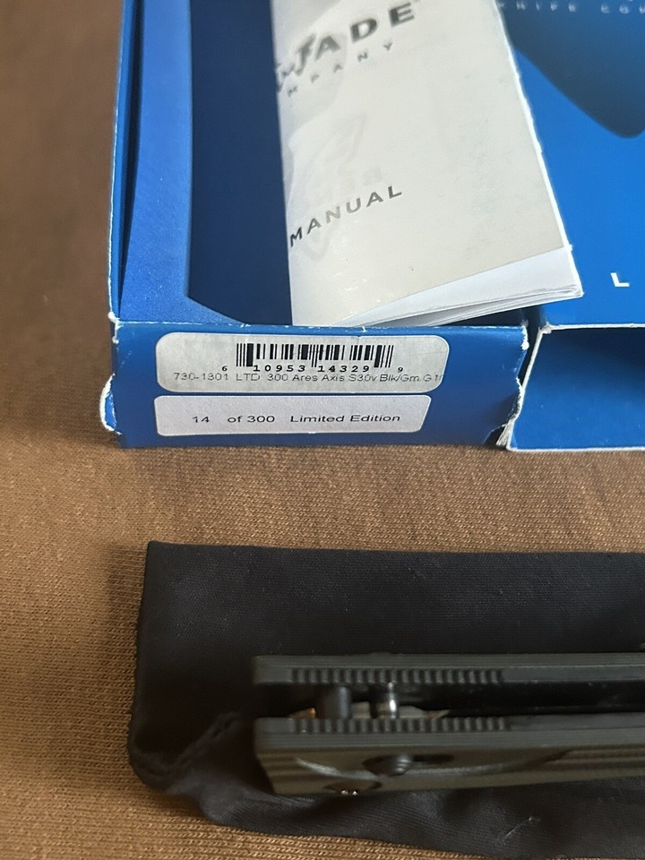Benchmade 730-1301 Ares Limited Edition 14/300! S30V LOW NUMBER! | eBay