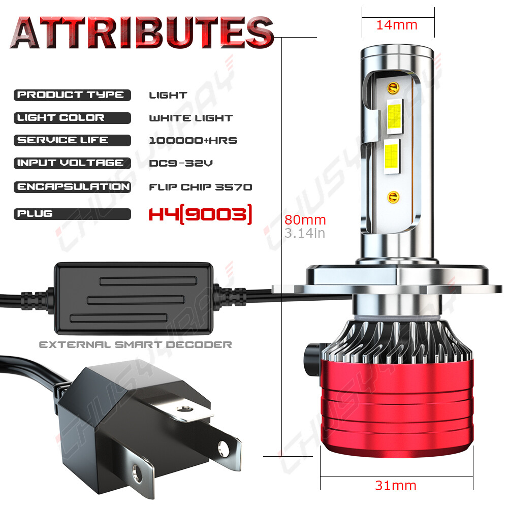 7" inch Round LED Headlight Bulbs Hi/Lo Beam DRL For Dodge D100 D150 ...