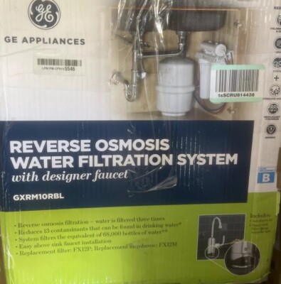 GE GXRN 10 RBL Under Sink R/O Reverse Osmosis Water Filtration System w ...