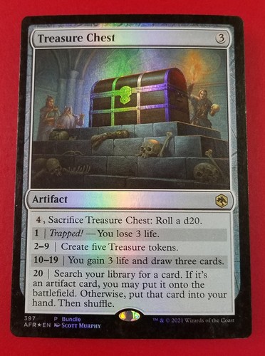 1x Treasure Chest (397) (LP) | FOIL Promo | Forgotten Realms | MTG ...