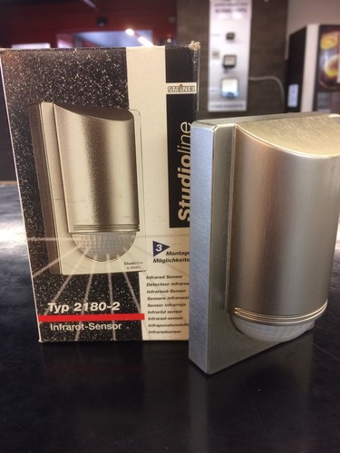 Steinel 2180-2 outdoor PIR Light Sensor, 180° Coverage 603915 Stainless ...