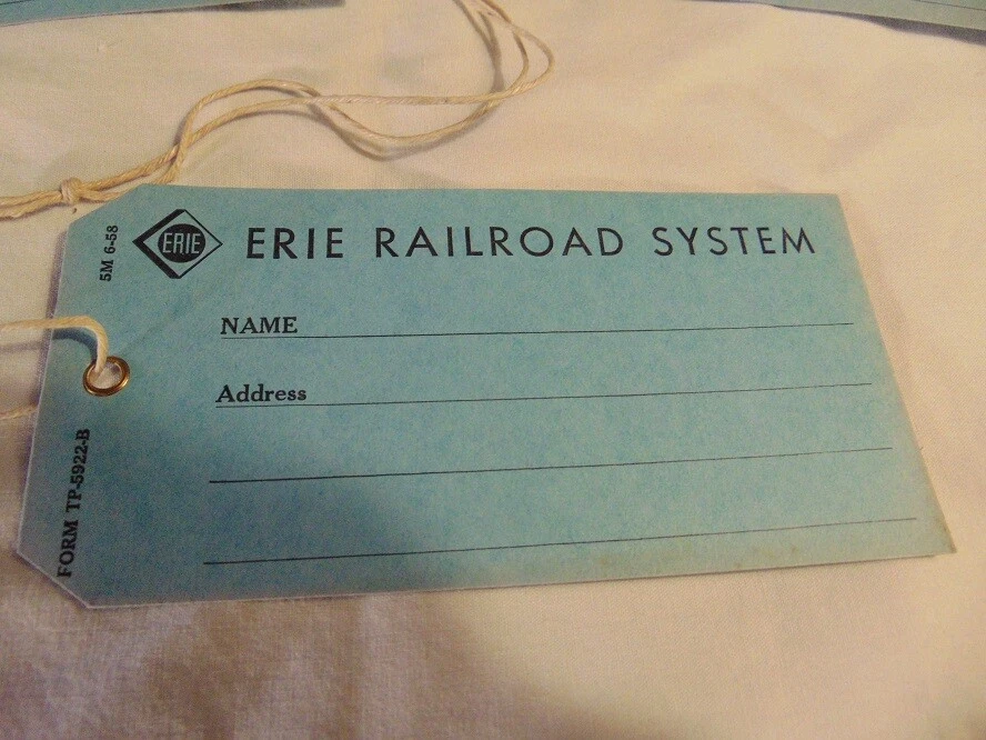 Vintage Train Luggage Tags
