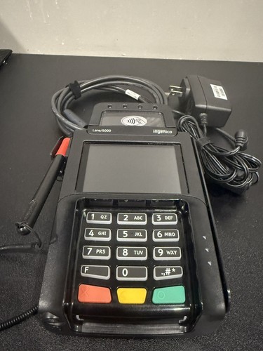 Ingenico Lane 5000 Card Reader Payment Terminal LAN500-USPHX16A Used ...
