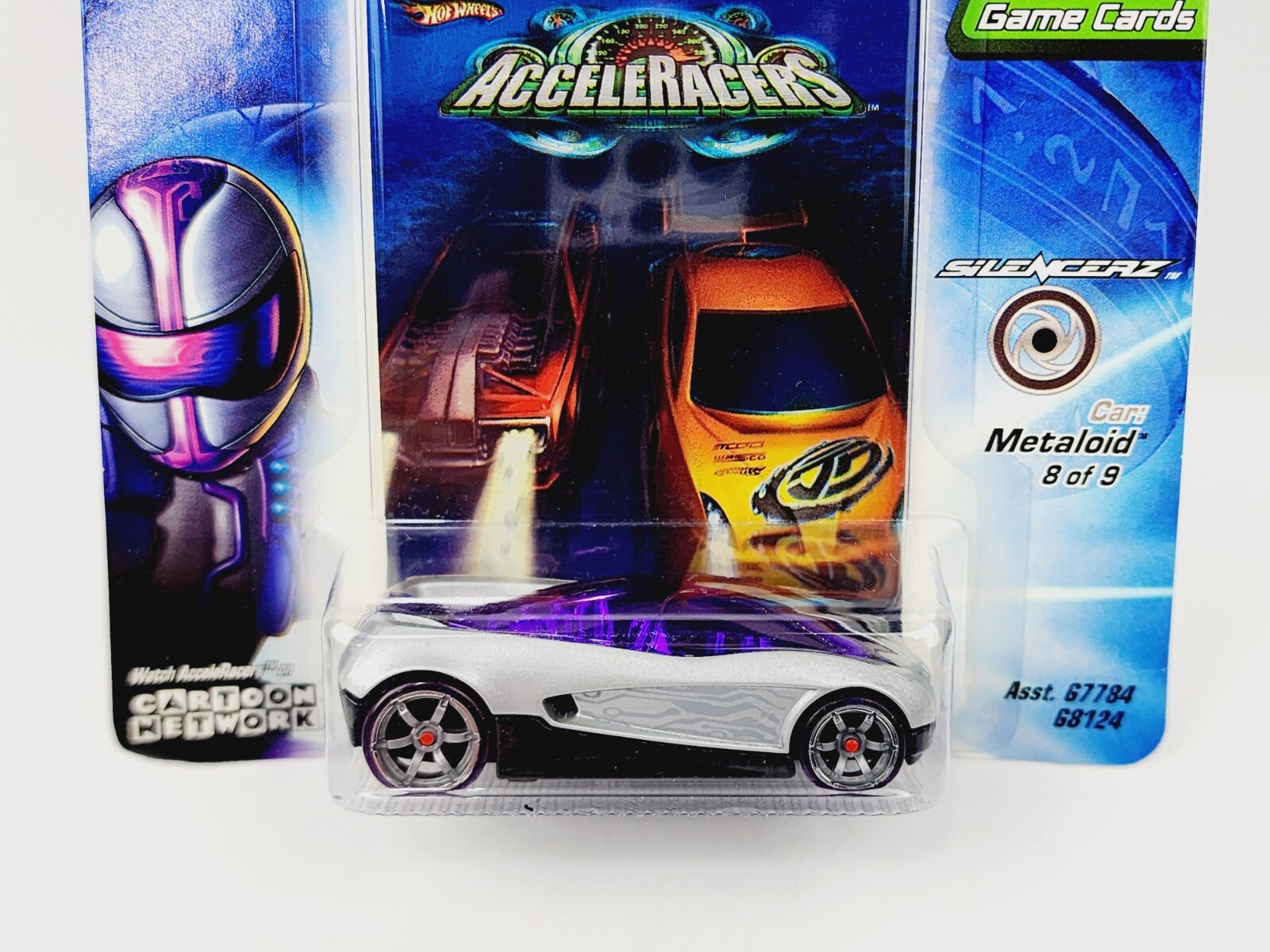 HOT WHEELS ACCELERACERS SILENCERZ METALOID 9/9 NEW VERY NICE PC64