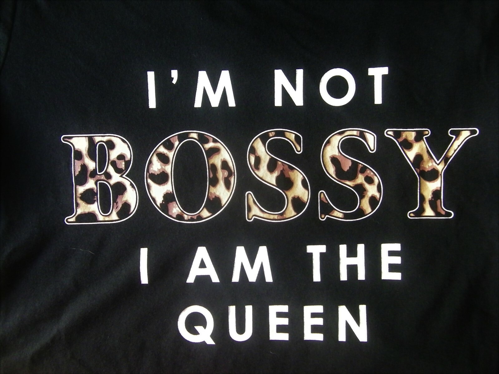 BOSSY QUEEN Women's I'M NOT BOSSY I AM THE QUEEN Premium T-Shirt ...