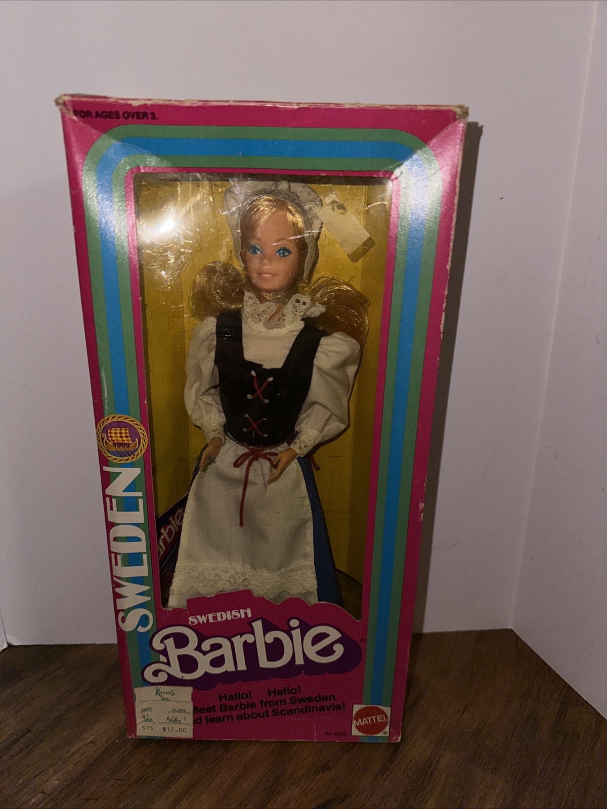 Mattel Swedish Barbie Doll 1982 Dolls of the World Sweden Viking NIB ...