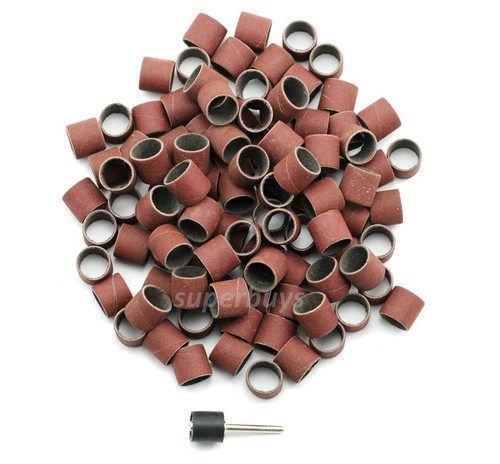 101pc 180Grit Sanding Band Drum Mandrel Sand Paper Drill Bit For Rotary ...