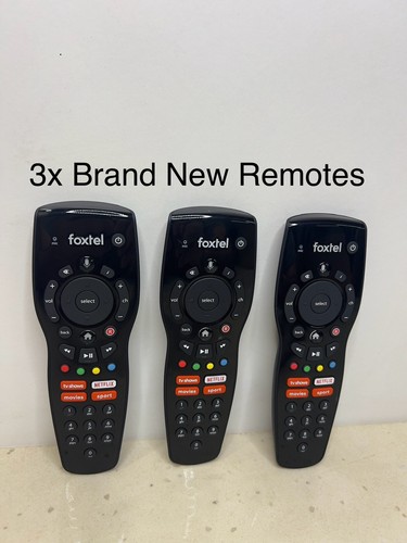 3x Brand New Genuine Foxtel IQ5 -IQ4 -IQ3 Voice Bluetooth Remote ...