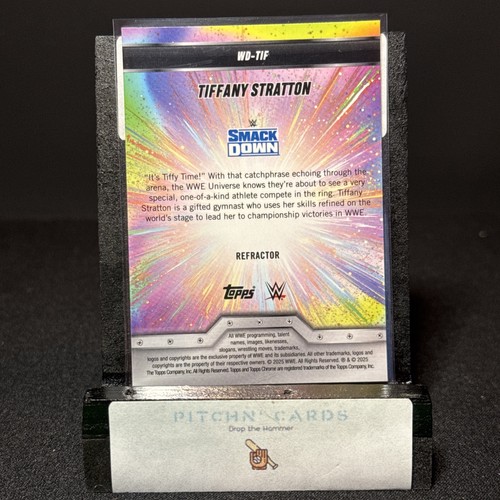 Tiffany Stratton 2025 Topps Chrome WWE Women’s Division Refractor SP | eBay