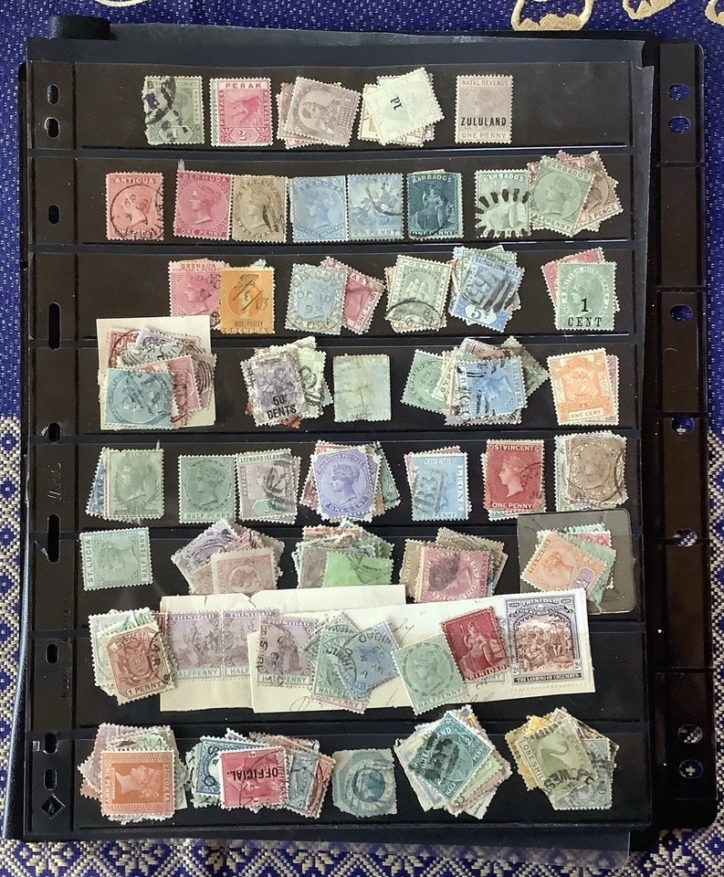 A to Z BRITISH COLONIAL 1840s-1899 CLASSIC STAMP COLLECTION 1890s Album ...