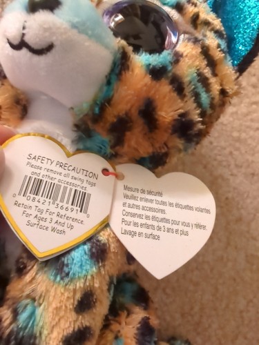 Ty Beanie Boos - COBALT the Leopard 6" NEW MWMTs Plush Stuffed Animal ...
