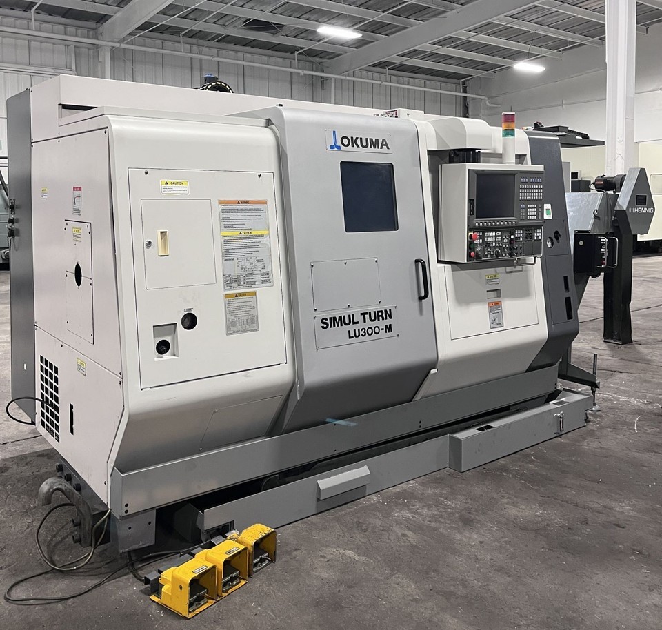 OKUMA SIMUL TURN LU300-M MULTI AXIS CNC TURNING CENTER - TWIN TURRETS ...