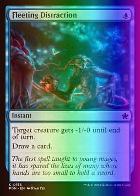 MTG Magic the Gathering Fleeting Distraction (155/789) Foundations LP ...