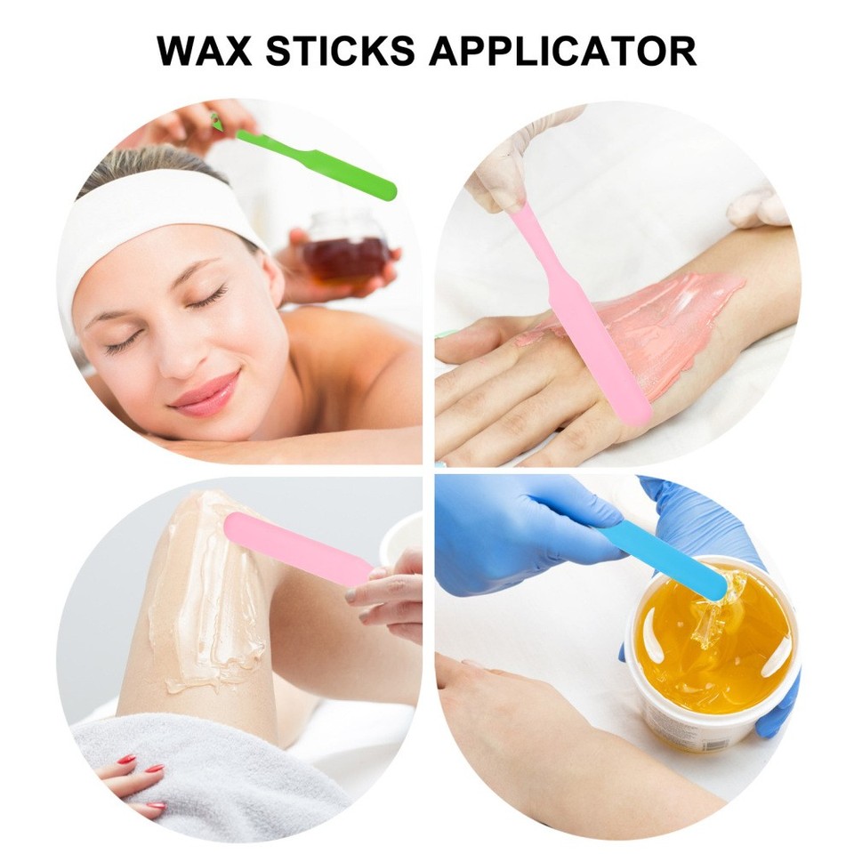 3 Pcs Hair Removal Wax Sticks Body Waxing Tool Spatula Silicone ...