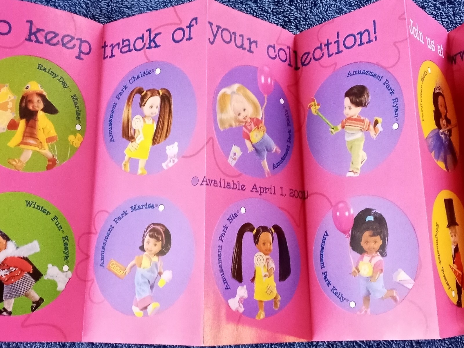Vtg Doll Kelly Club Poster Resource Brochure Mattel Barbie 2000 01 ...