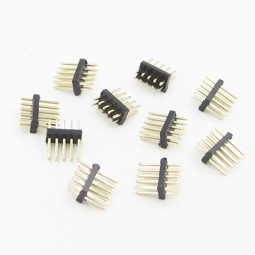50PCS Gold Plated 1.27mm Pitch Male 2x5 Pin 10 Pin Straight Pin Header ...