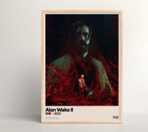 Alan Wake II Poster [ Physical Print | Game Wall Art | Poster Art Print ...