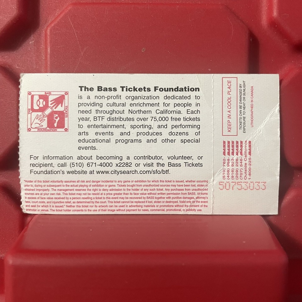 Brooks And Dunn Caesars Circus Maximus Concert Ticket Stub Vtg May 1998 ...